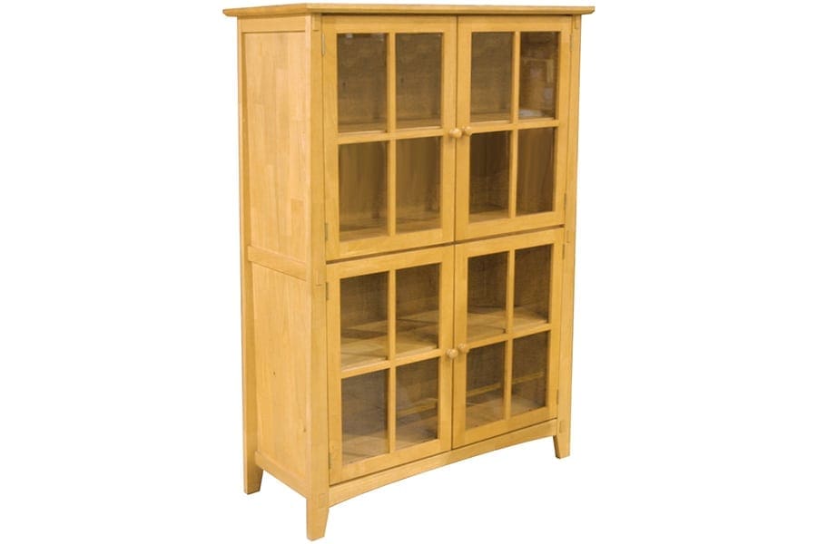 Mission Style 4 Door Bookcase - University Loft Company