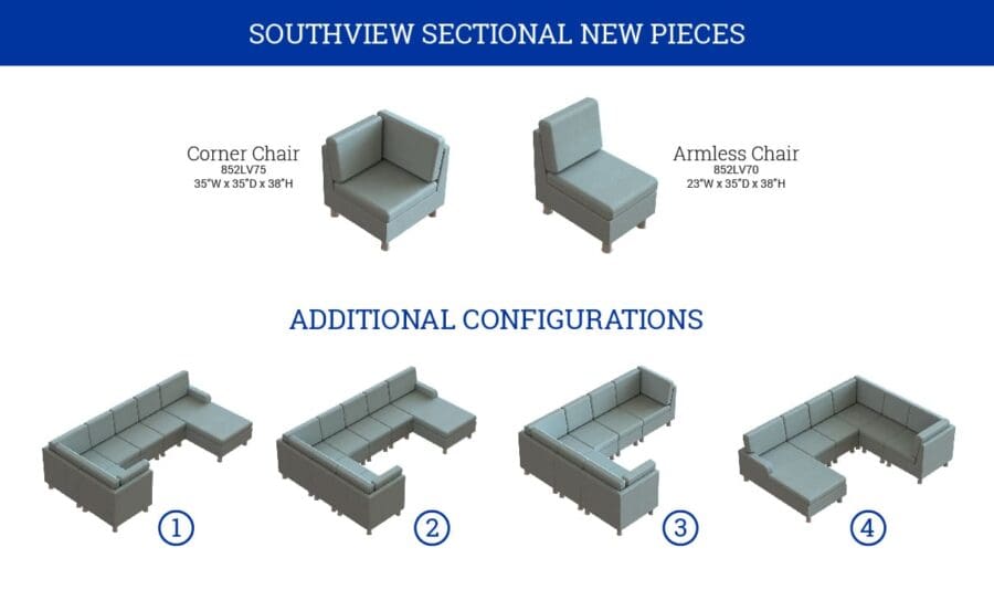 Let’s Look Together – The Southview Sectional – University Loft Company
