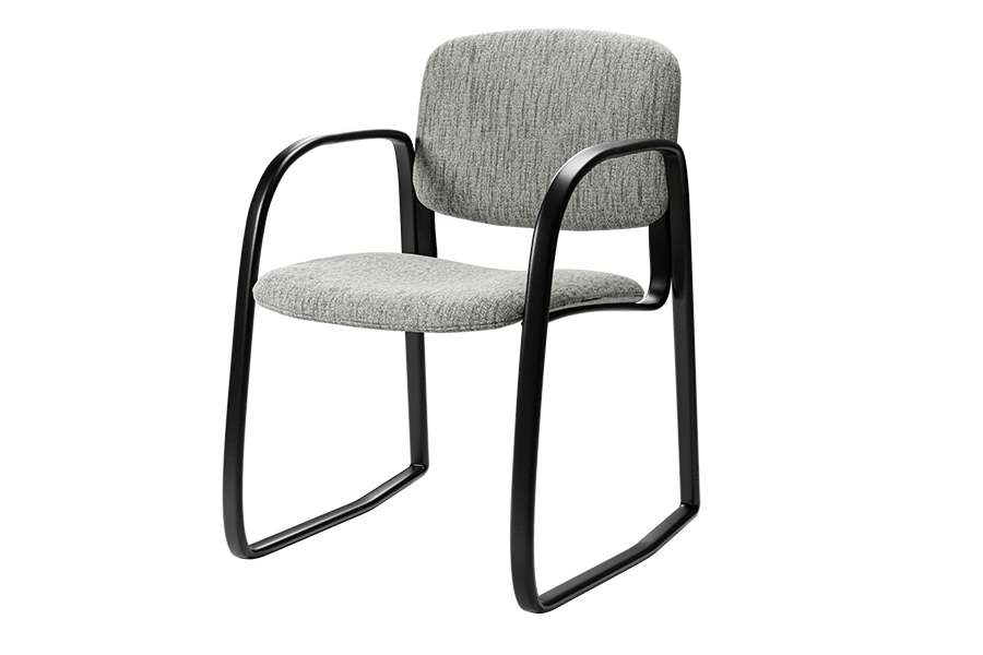 Metal Series Sled Base Chair with Arms - University Loft Company