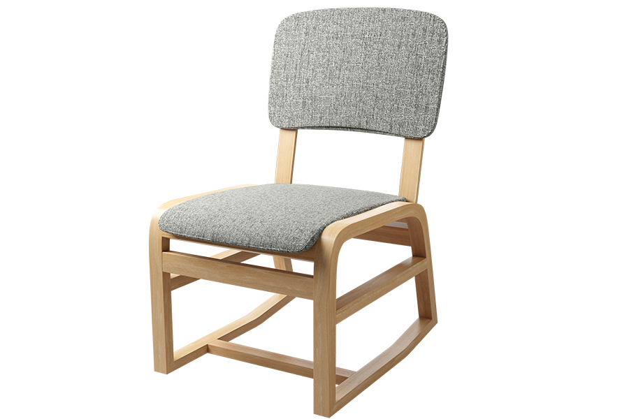Solid Wood Sled Base Two-Position Chair - University Loft Company